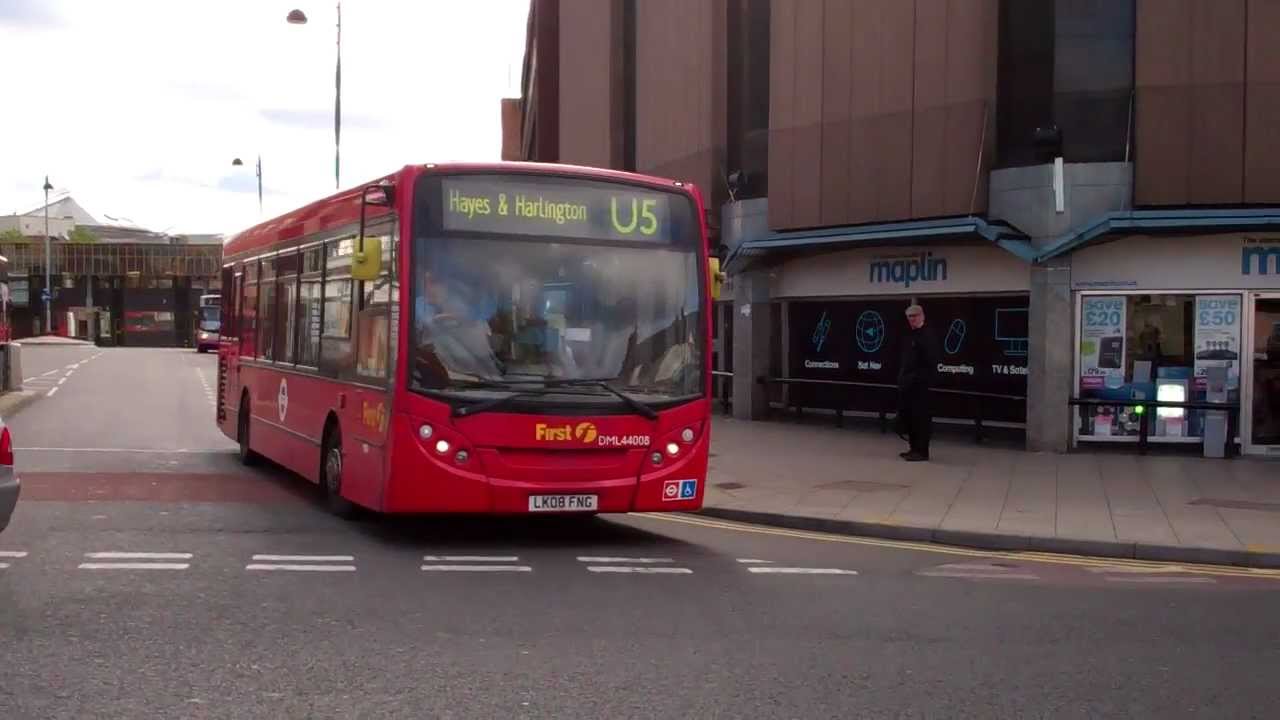 First London Route U5 DML44008 LK08FNG Enviro200 Dart - YouTube