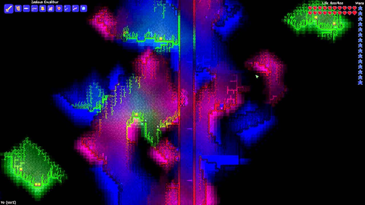 Colourful Hellevator Design in Terraria V1.12 - YouTube