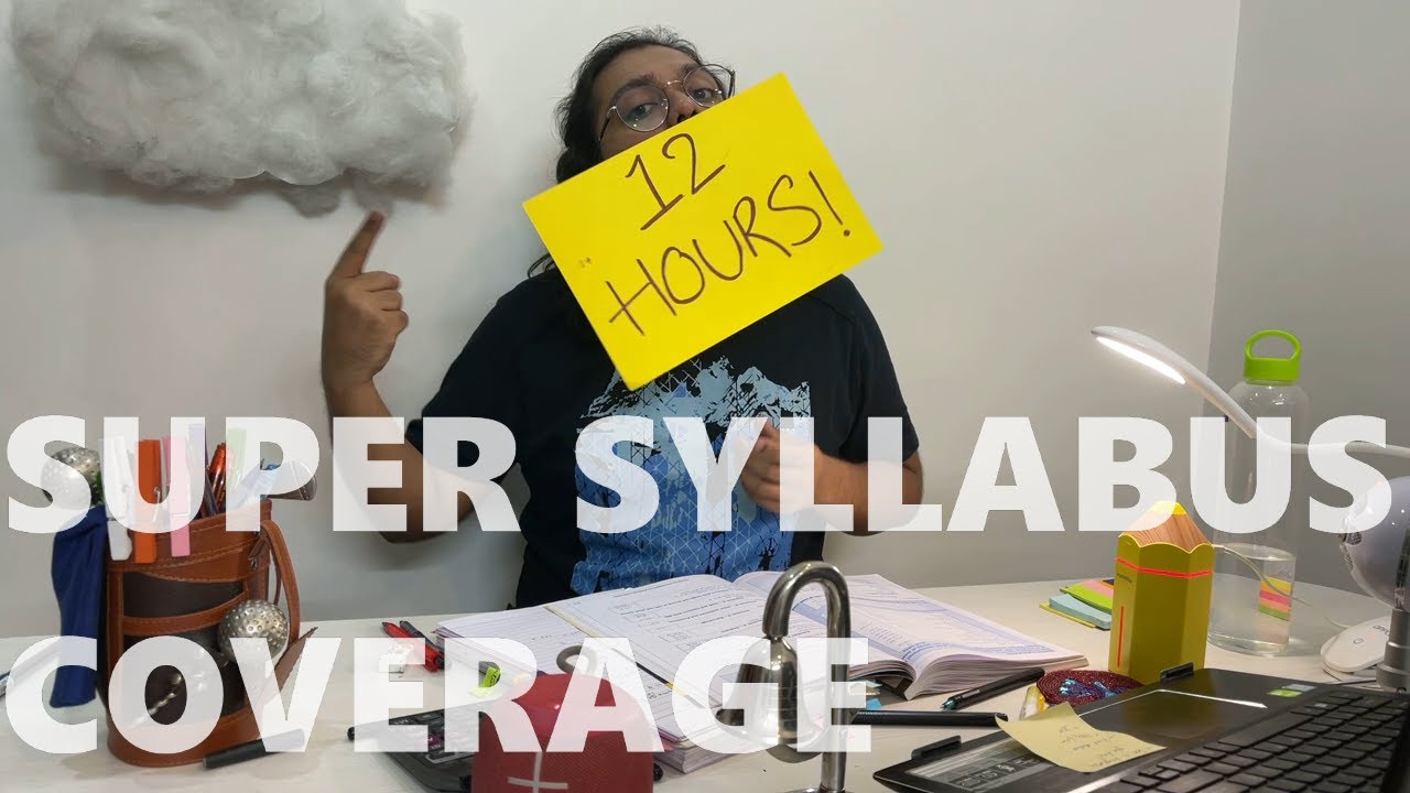Study With Me LIVE | 12 Hours | Super Syllabus Coverage | Talking in ...