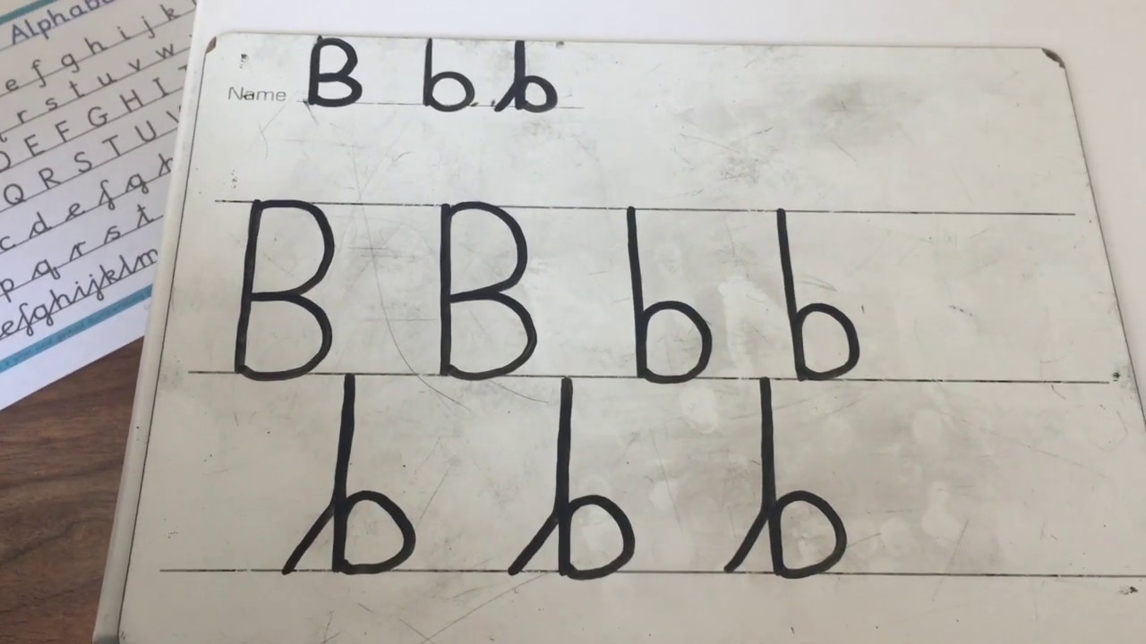 Handwriting: b - YouTube