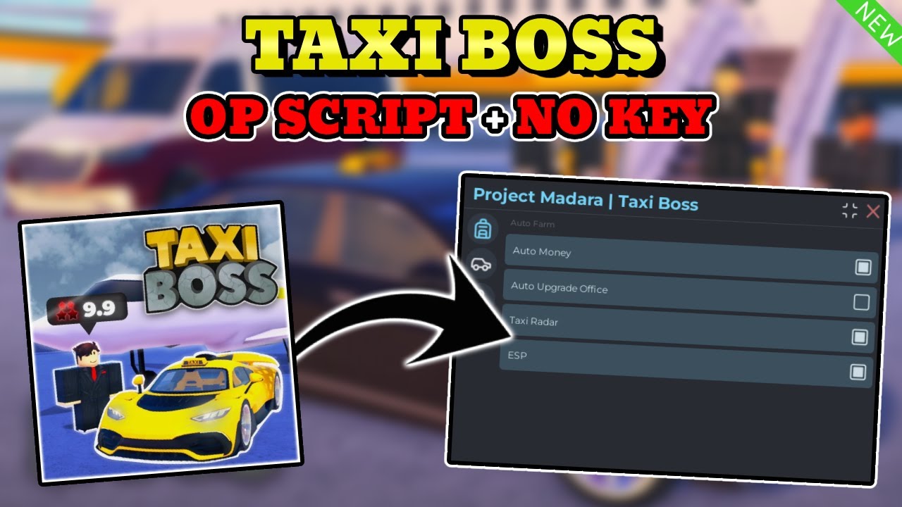 *NO KEY* Taxi Boss Script (AUTO MONEY, AUTO UPGRADE OFFICE, TAXI RADER ...