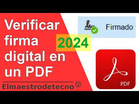 Cómo saber si un PDF está firmado digitalmente. Firma digital no ...