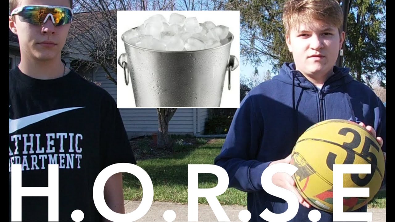 Game of H.O.R.S.E with crazy forfeit!?!? *Ice Bucket* - YouTube
