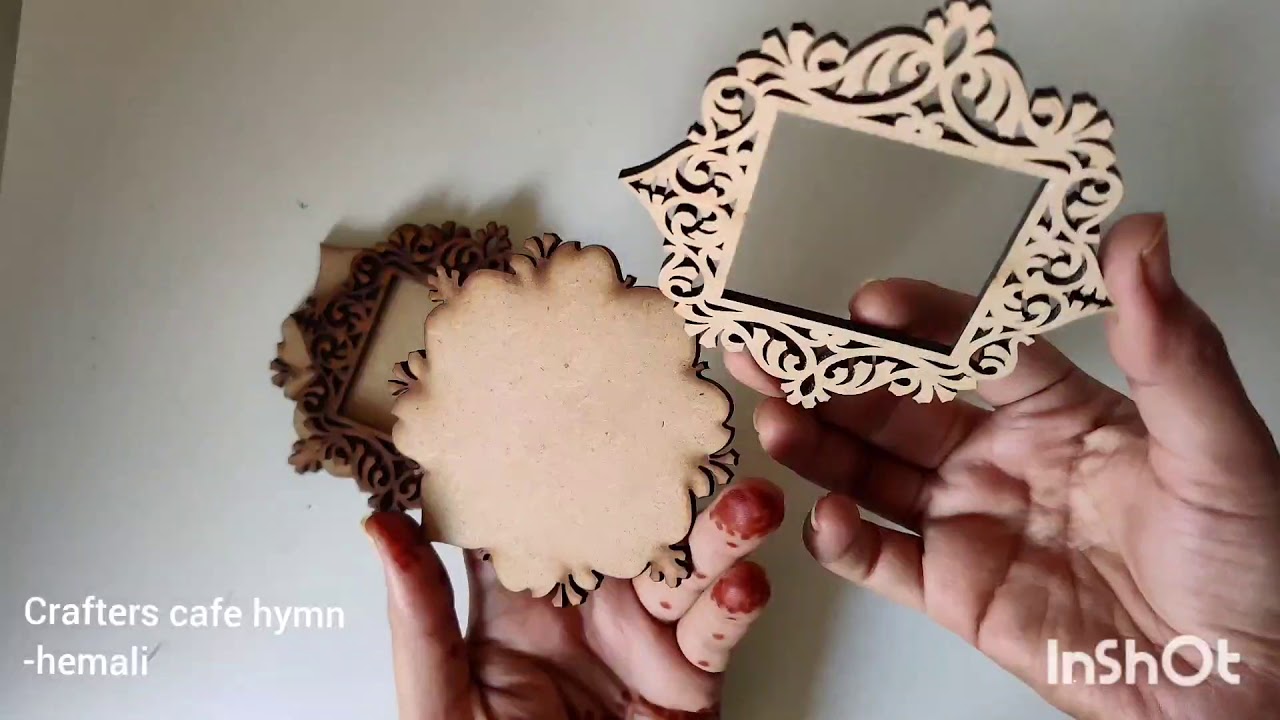 Fevicryl Hobby craft idea...simple MDF diya decor - YouTube