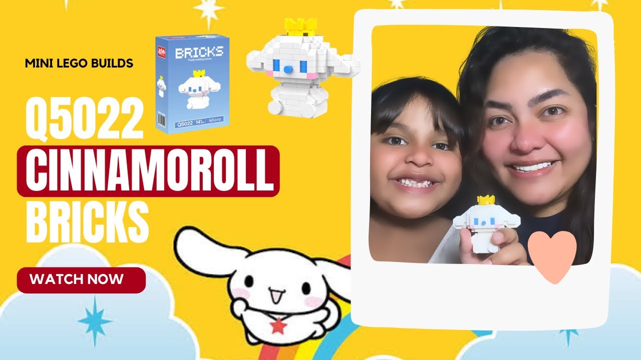 CINNAMOROLL Q5022 SANRIO LEGO MINI BRICKS TUTORIAL - YouTube