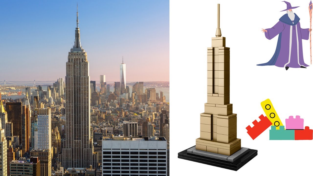 LEGO mini Empire State Building build - YouTube
