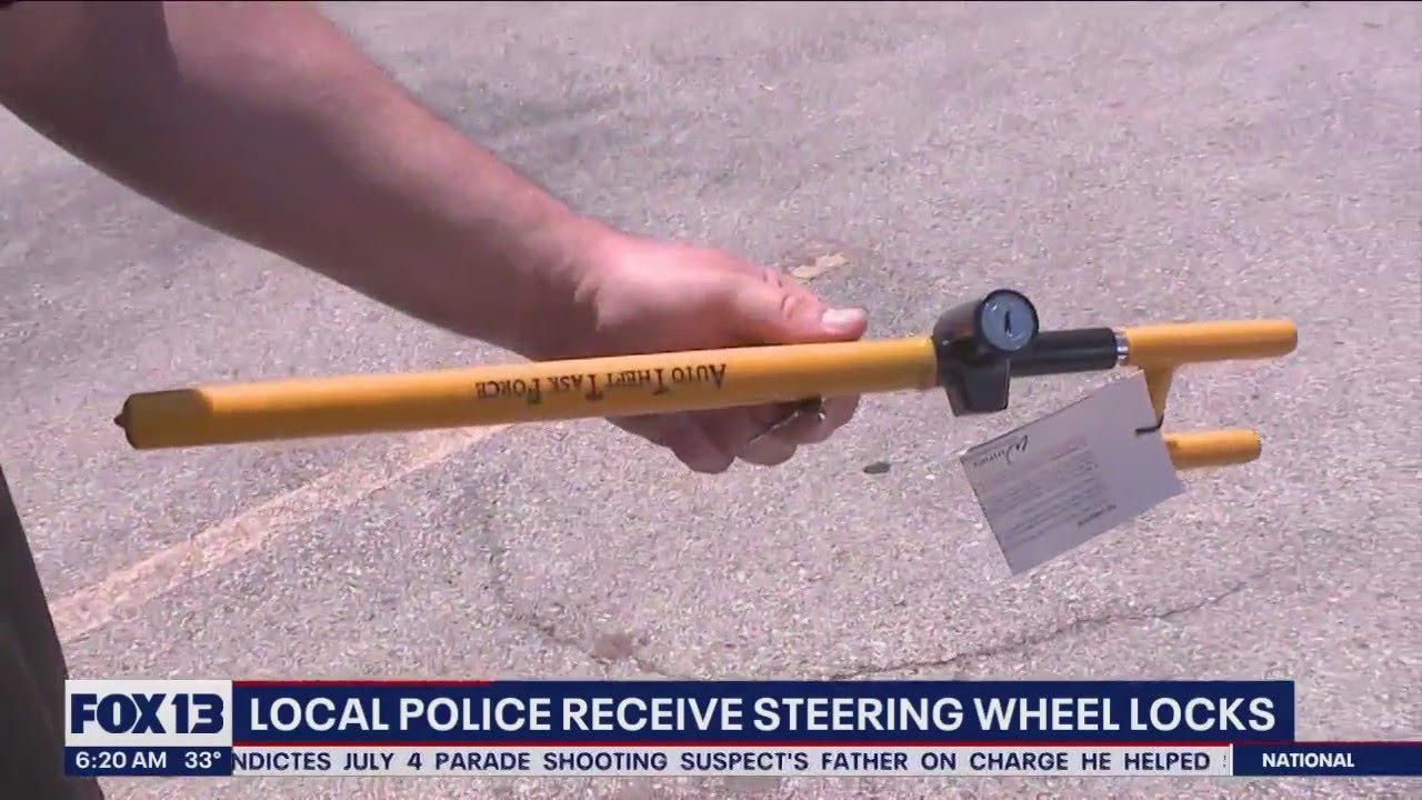 Local police handing out free steering wheel locks | FOX 13 Seattle ...