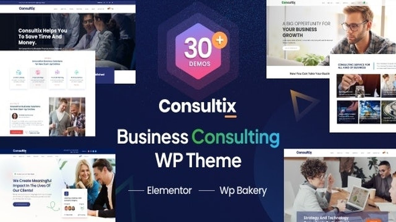 Consultix - Business Consulting WordPress Theme Free Download - YouTube