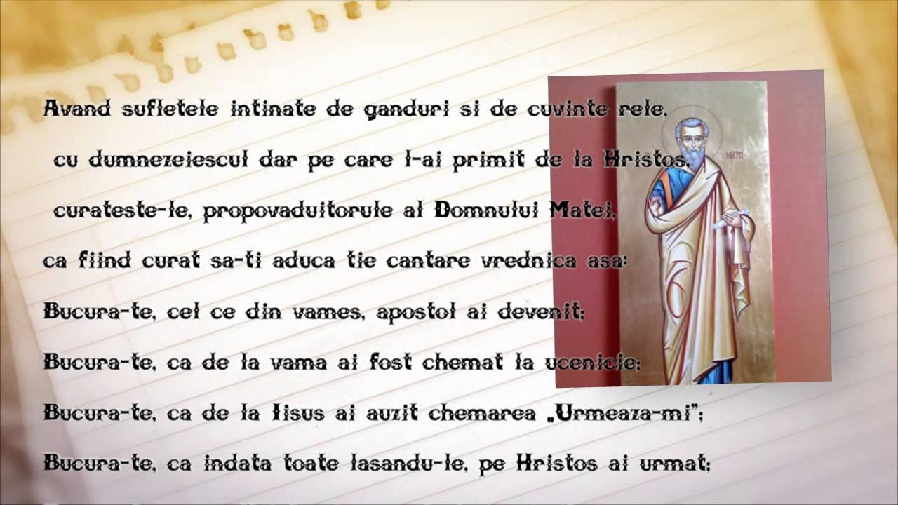 Viata Sf. Ap. Matei - YouTube