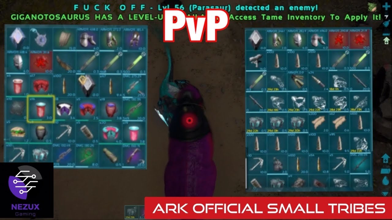 PvPing on Small Tribes!! | Ark Official Small Tribes PS4 - YouTube
