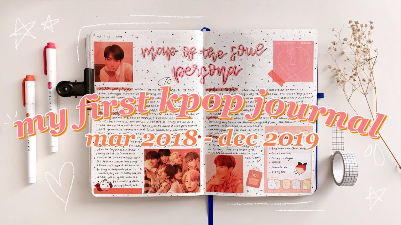 a flipthrough of my first kpop journal ･ﾟ: * - YouTube