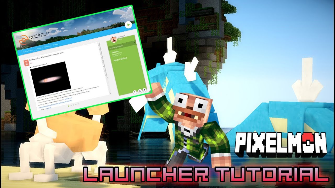 Minecraft Pixelmon Launcher Tutorial - YouTube