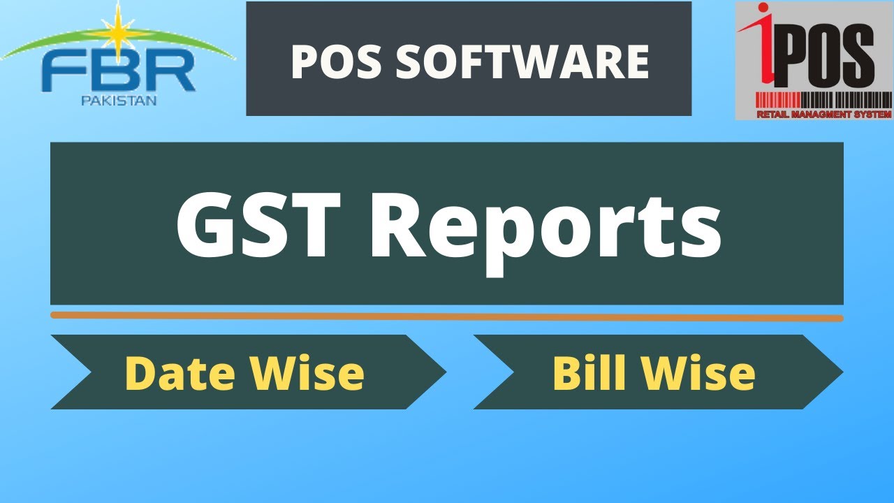 GST Reports In IPOS Software YouTube GST Reports In IPOS Software YouTube
