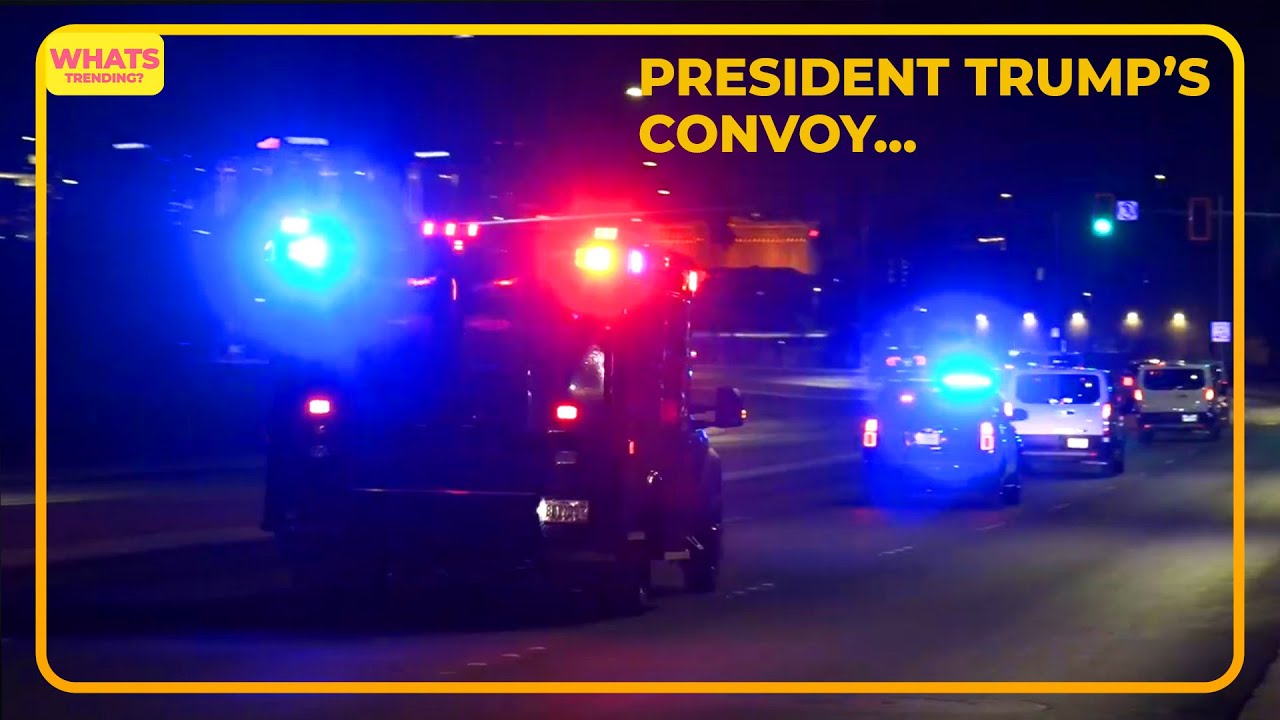 Donald Trump's Convoy Spotted in Los Angeles for the First Time Since ...