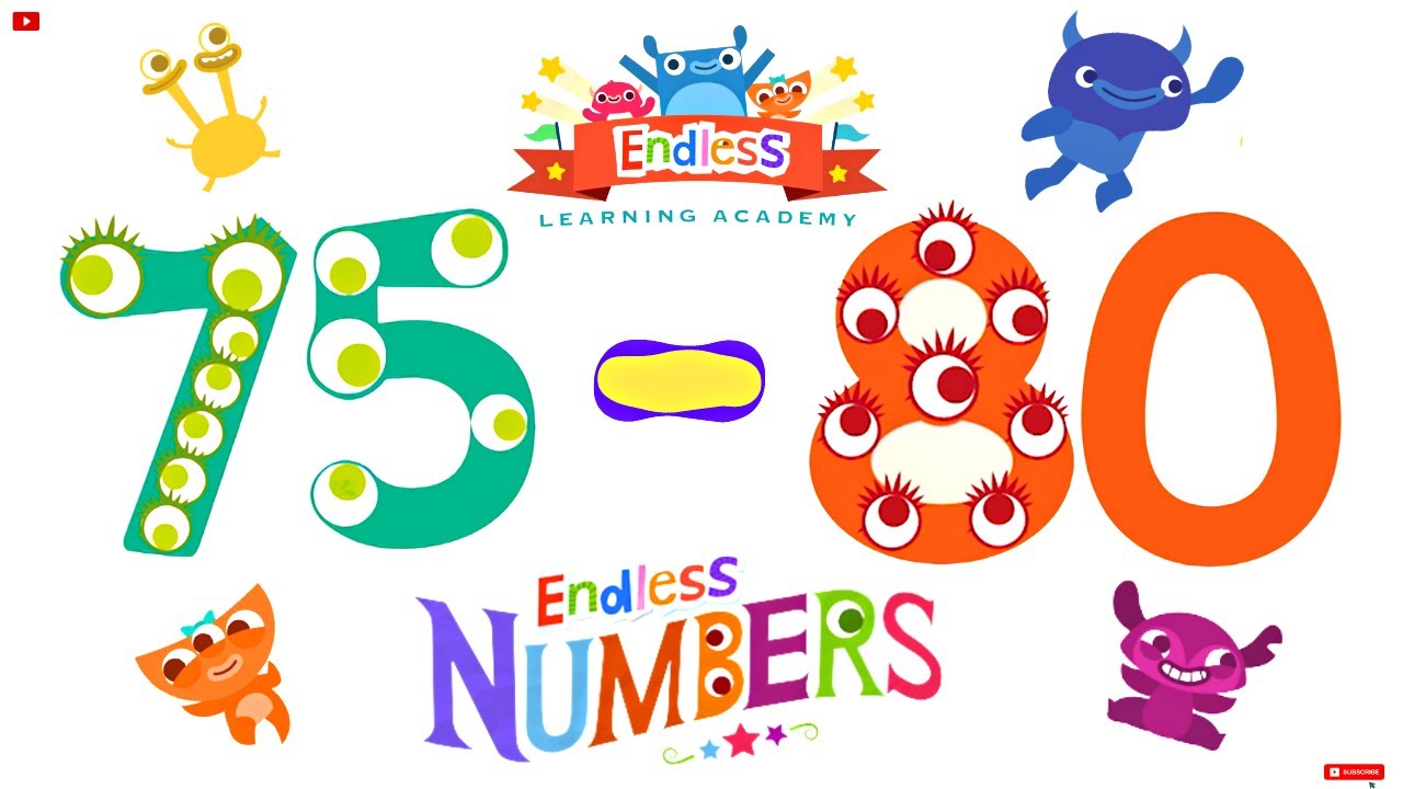 Endless Numbers 75 80 Meet Number Seventy five To Eighty Fun