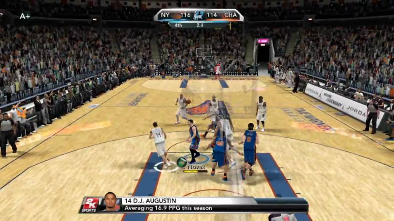 NBA 2K10 - my player - first game winner - YouTube