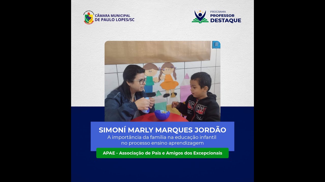 PROFESSOR DESTAQUE 2023 - Indicada: Professora Simoní Marly Marques ...