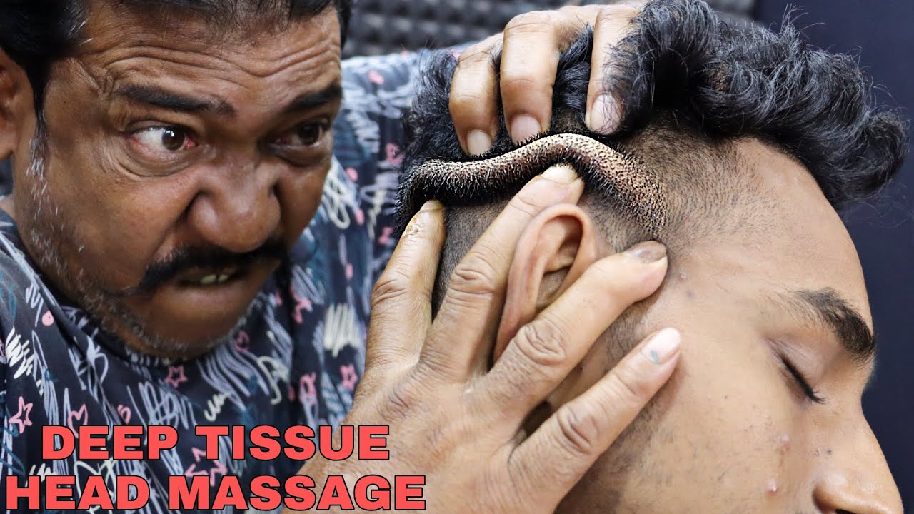 Deep Tissue Head Massage for Cure Insomnia | Head Massage & Hair ...