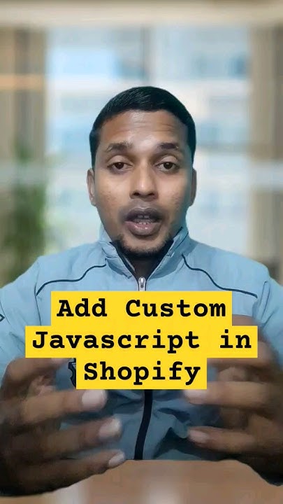 #shorts Add Custom Javascript in Shopify #shopify - YouTube