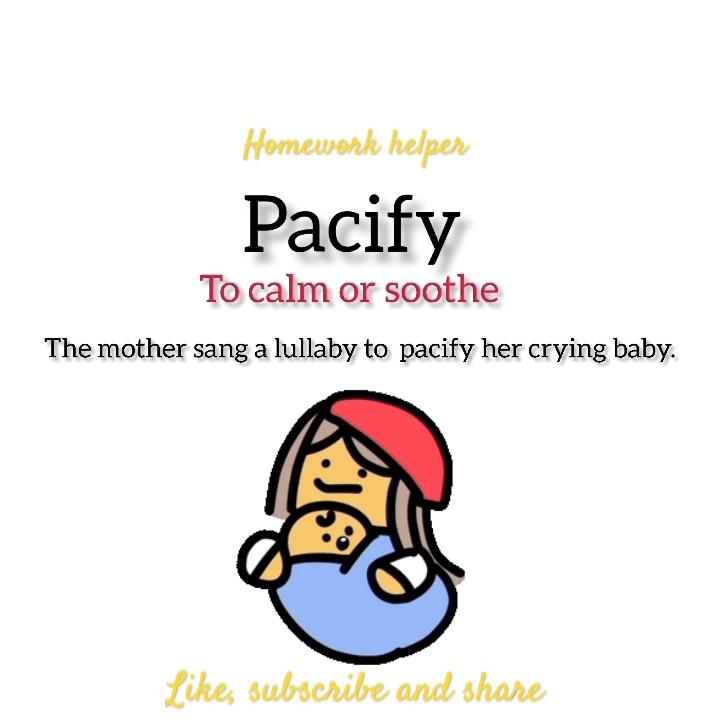 #pacify #calm #soothe #wordoftheday #pronunciation #advancedenglish ...
