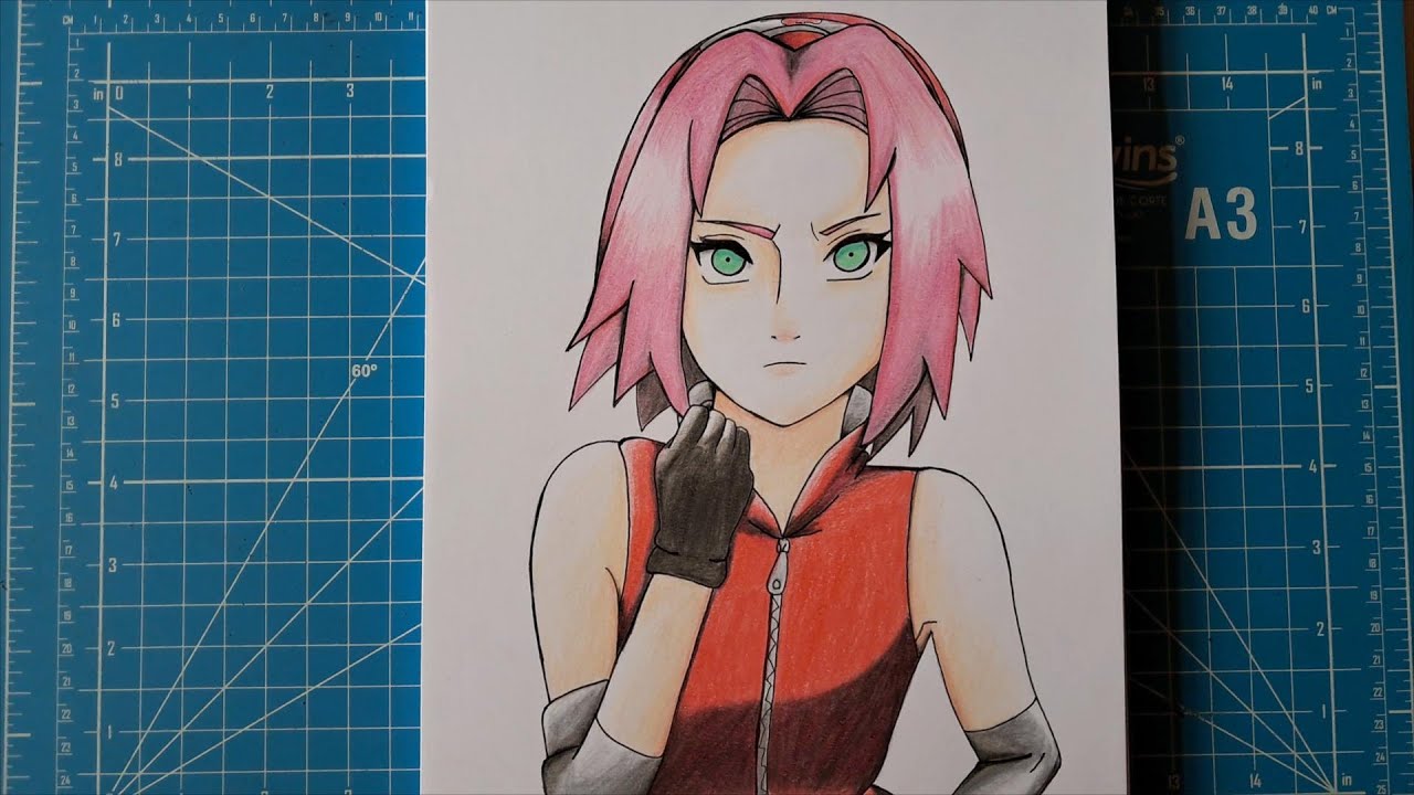 How to Draw Sakura Haruno | Step by step Tutorial | Naruto - YouTube