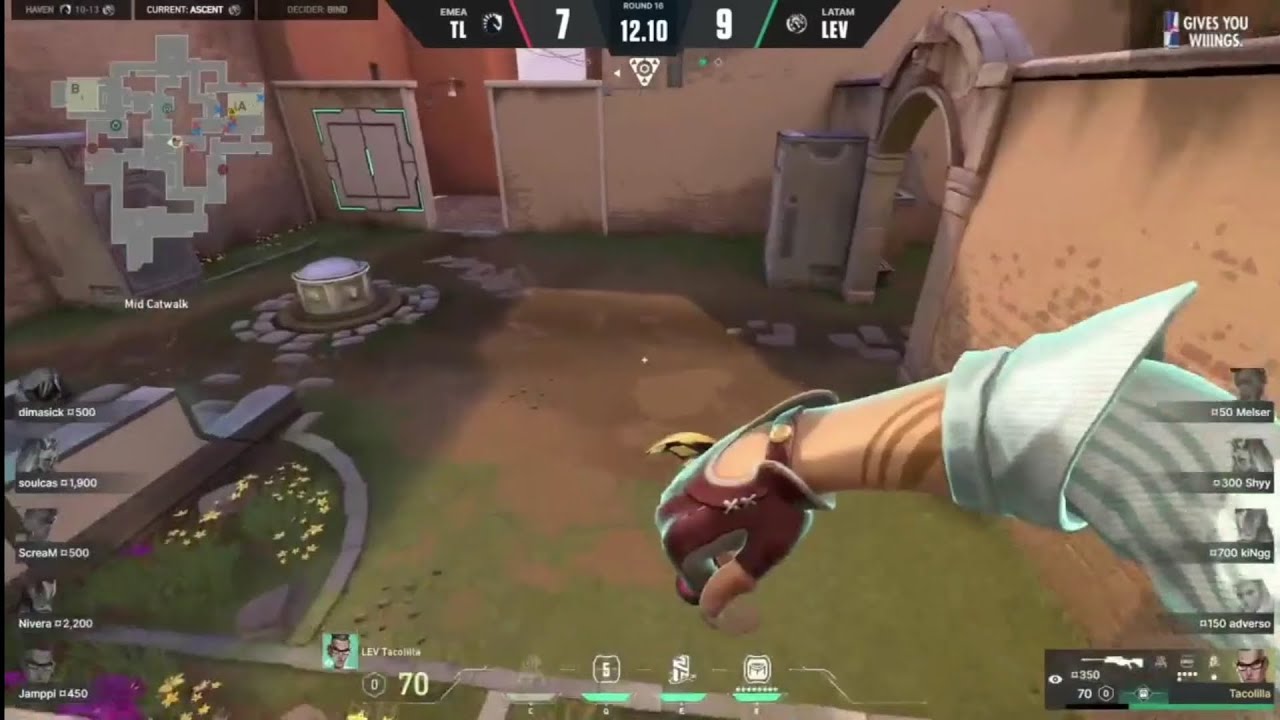 LEV Tacolilla Clutches up the important round for the team Valorant ...