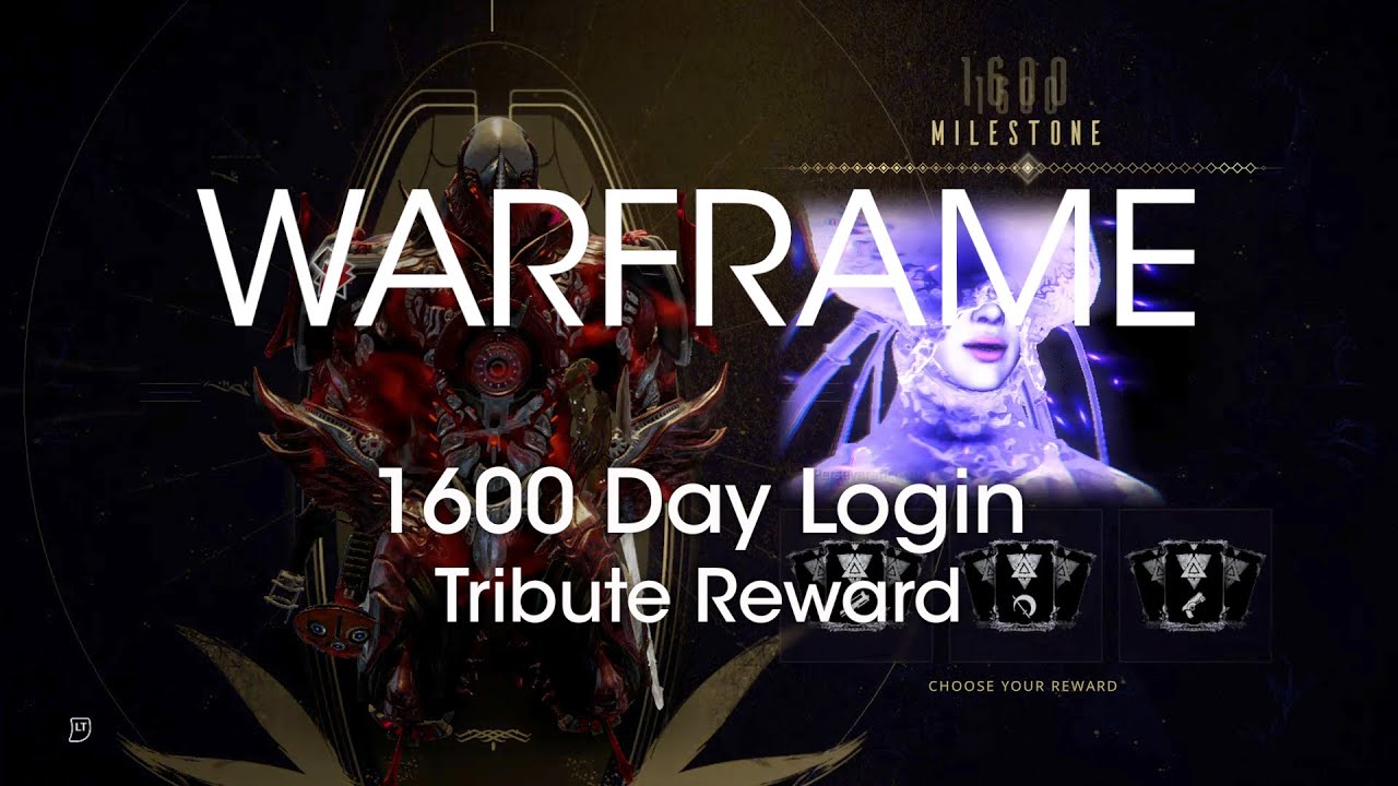 Warframe 1600 Day Login Tribute Reward - YouTube