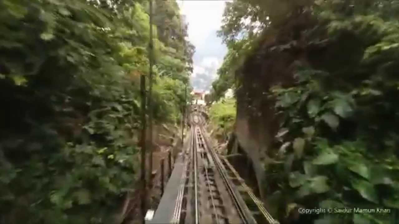 Penang Hill Train Ride - Coming Down From The Top [HD] - YouTube