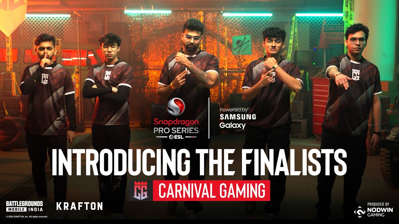 INTRODUCING THE FINALISTS- TEAM CARNIVAL GAMING | SPS BGMI CHALLENGE FINAL - YouTube
