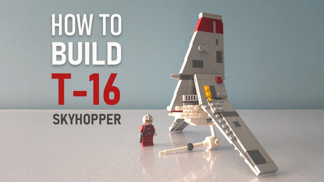 LEGO Star Wars T-16 Skyhopper MOC | Building Instructions - YouTube
