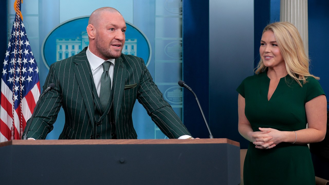 Connor McGregor Holds White House Press Gaggle on St. Patrick's Day ...