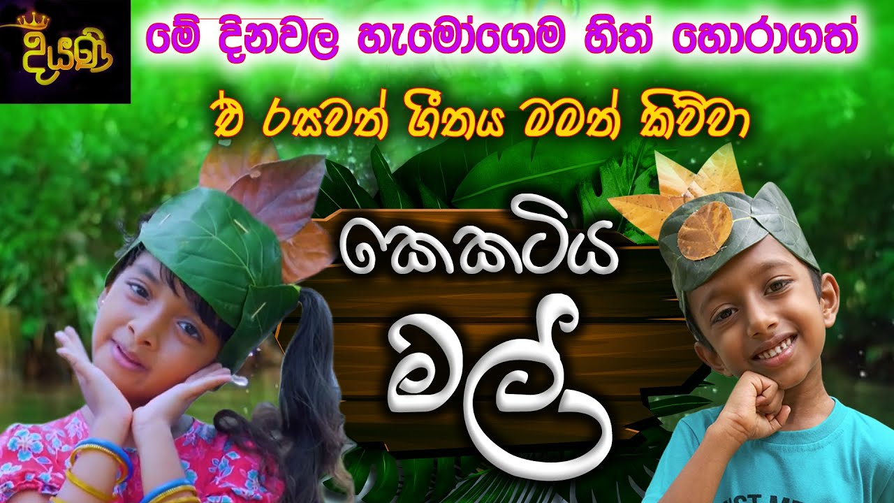 Kekatiya Mal (කෙකටිය මල්) | Diyani Teledrama Song | By Vinuth Dewsithu ...