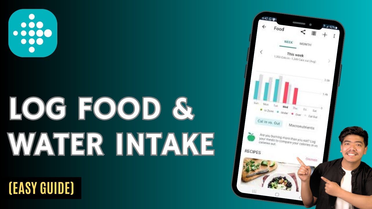 How to Log Food and Water Intake in Fitbit - YouTube