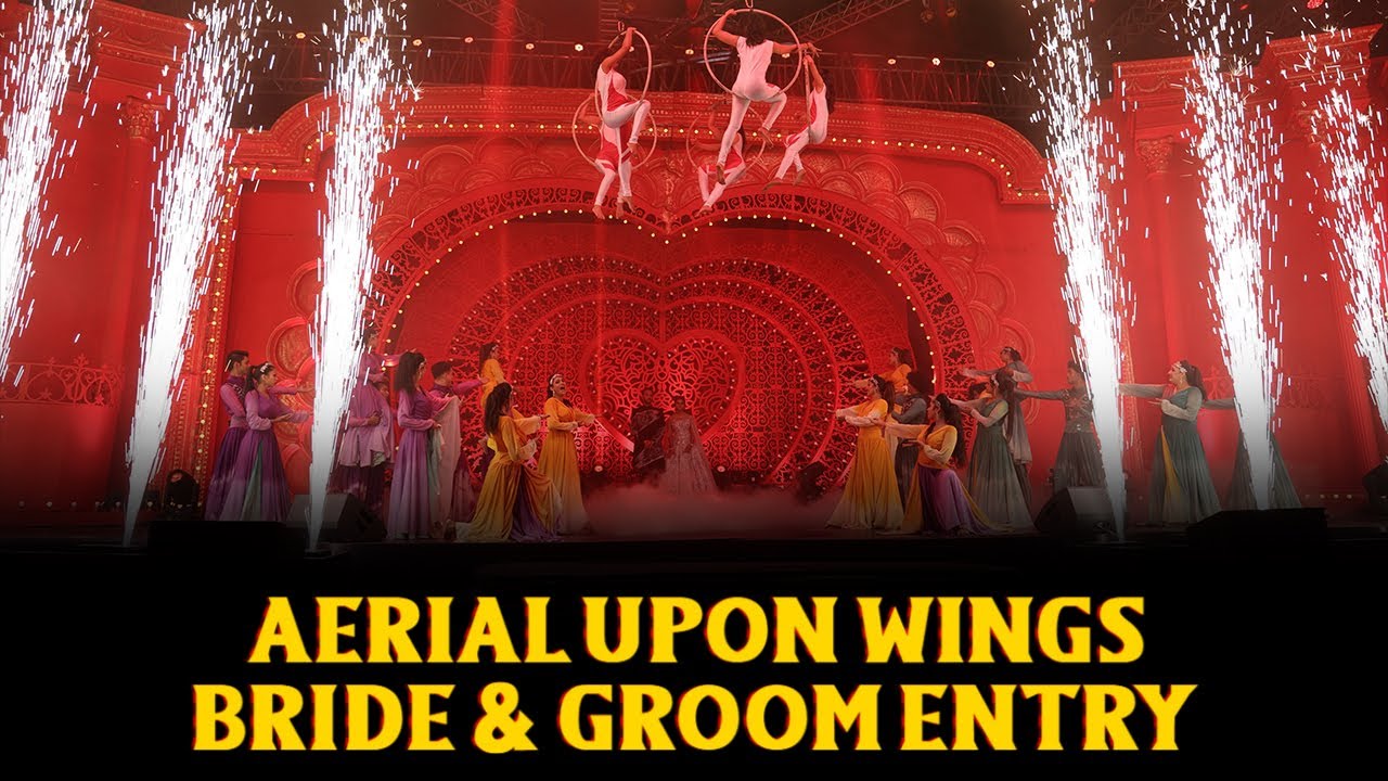 Bangalore Wedding 2025 | Aerial Upon Wings with Bride & Groom Entry ...