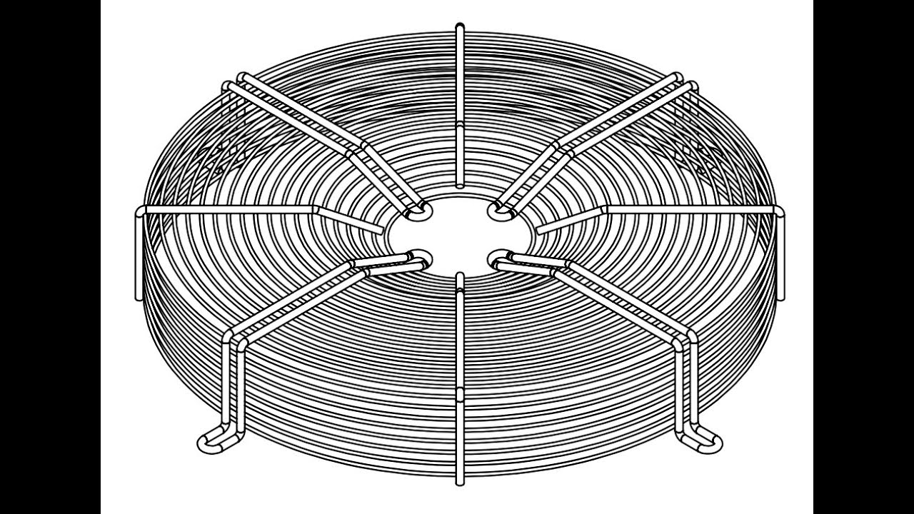 Dome Type Fan Guard Cover Making Machine From QUANJIU - YouTube