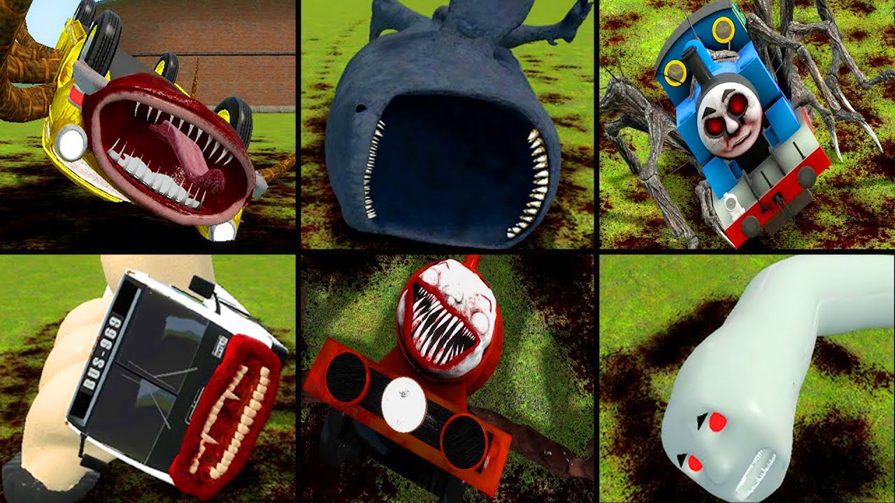 CAR EATER, BUS EATER, CURSED THOMAS AND FRIENDS VS ALL TREVOR HENDERSON ...