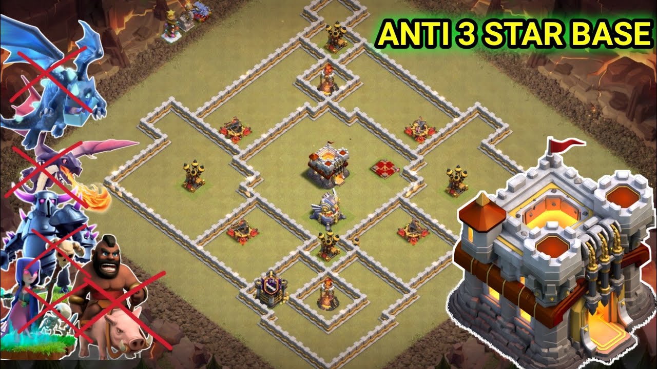 Base Th11 Anti E Dragon | Base Th 11 Terkuat 2024 Copy Link | Base War ...