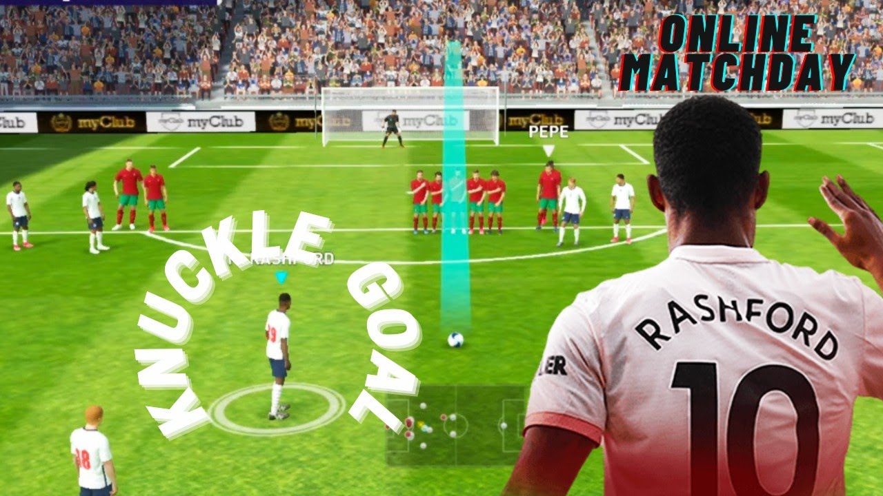 Super Knuckle Free Kick Goal by Iconic M. Rashford 🔥😱🔥 Pes 2021 Mobile ...