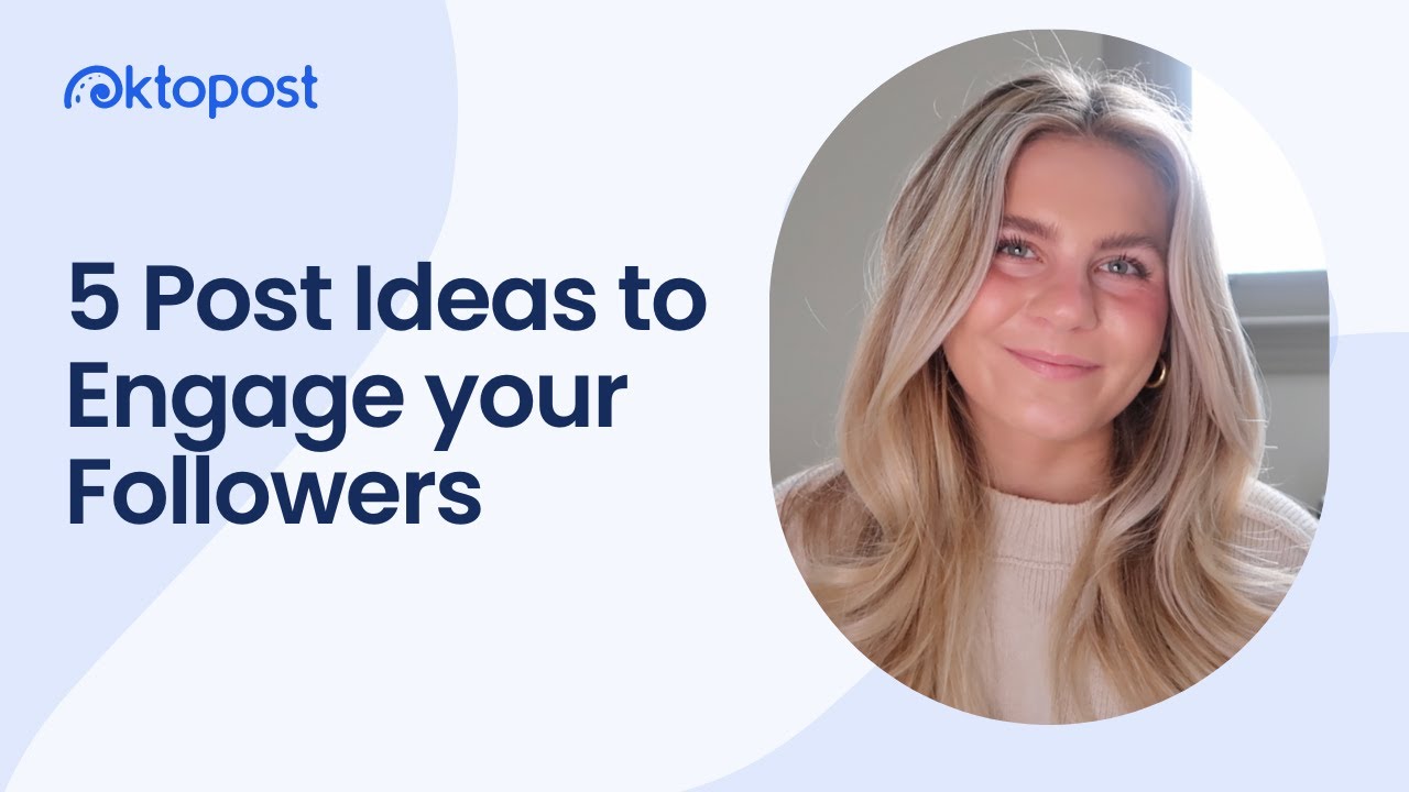Tip Tuesday: 5 Post Ideas to Engage your Followers - YouTube