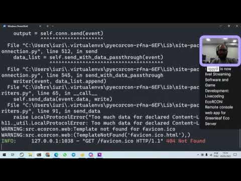 Livecoding EcoRCON: Remote console web app for Greenleaf Eco Server - YouTube