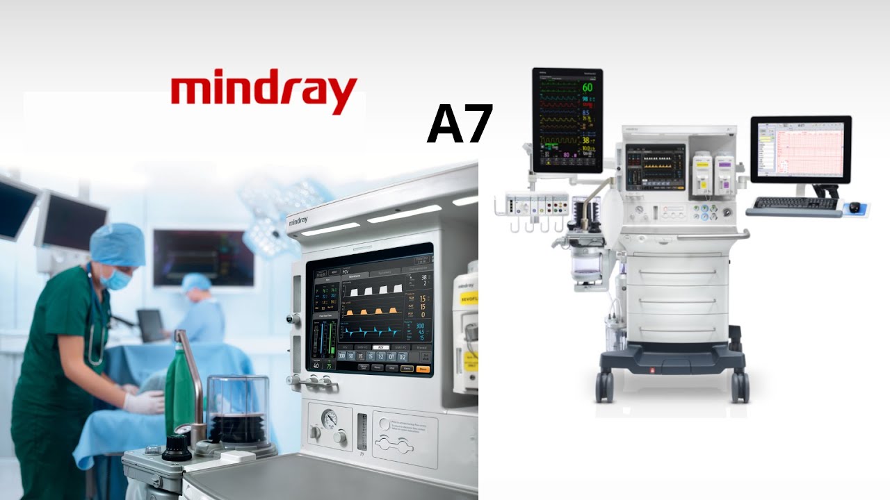 Наркозно-дыхательный аппарат Mindray A7 - YouTube