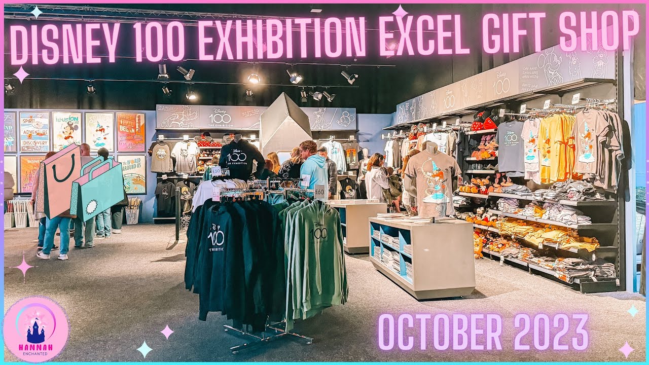 Disney 100 Exhibition Gift Shop London Excel October 2023 Merch Tour ...