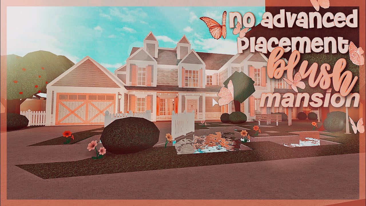 BLOXBURG No Advanced Placement Blush Mansion Speedbuild Part One bloxburg-no-advanced-placement-blush-mansion-speedbuild-part-one