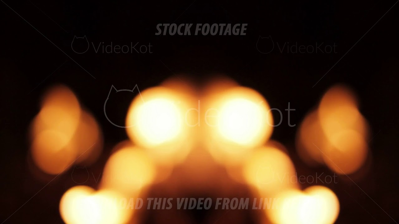 Fire defocus mirror, orange bokeh - YouTube