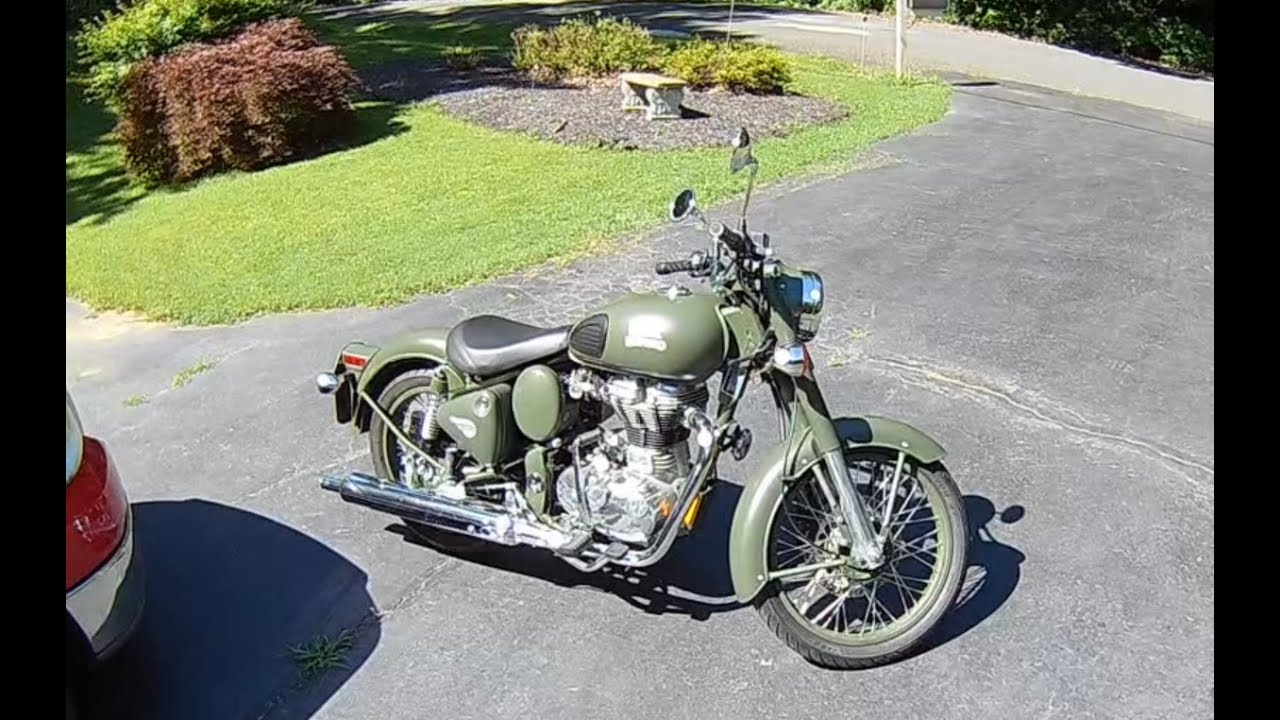 Royal Enfield in the USA - Classic 500 - Battle Green - YouTube