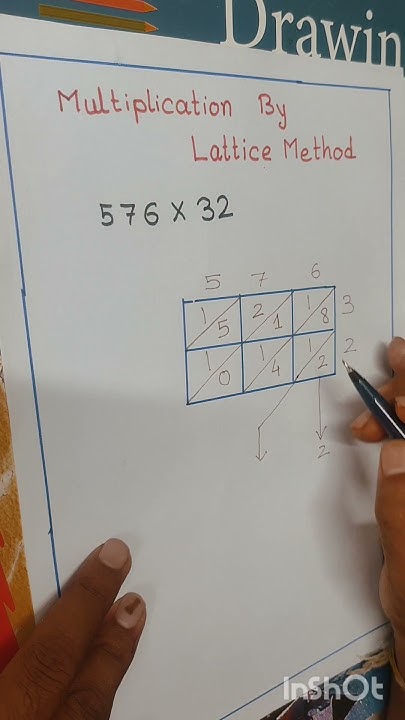 Multiplication using Lattice Method#math - YouTube