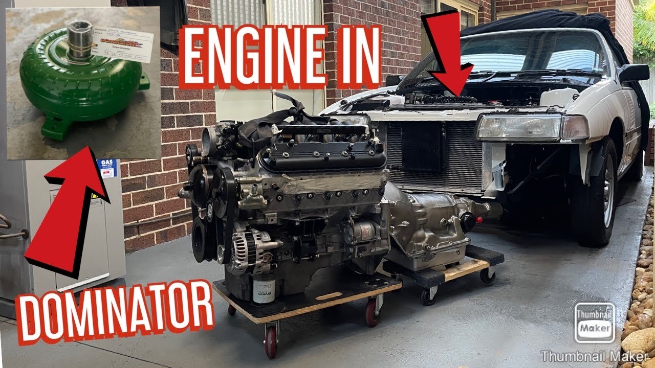 LS1 VN Commodore GETS ITS NEW ENGINE & TH350 - YouTube