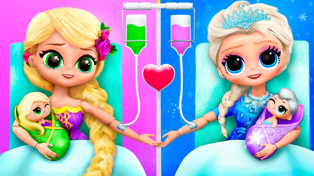 Elsa És Aranyhaj a Kórházban! 35 LOL OMG Hack - YouTube