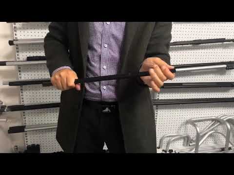 internal friction lock aluminum telescopic pole - YouTube