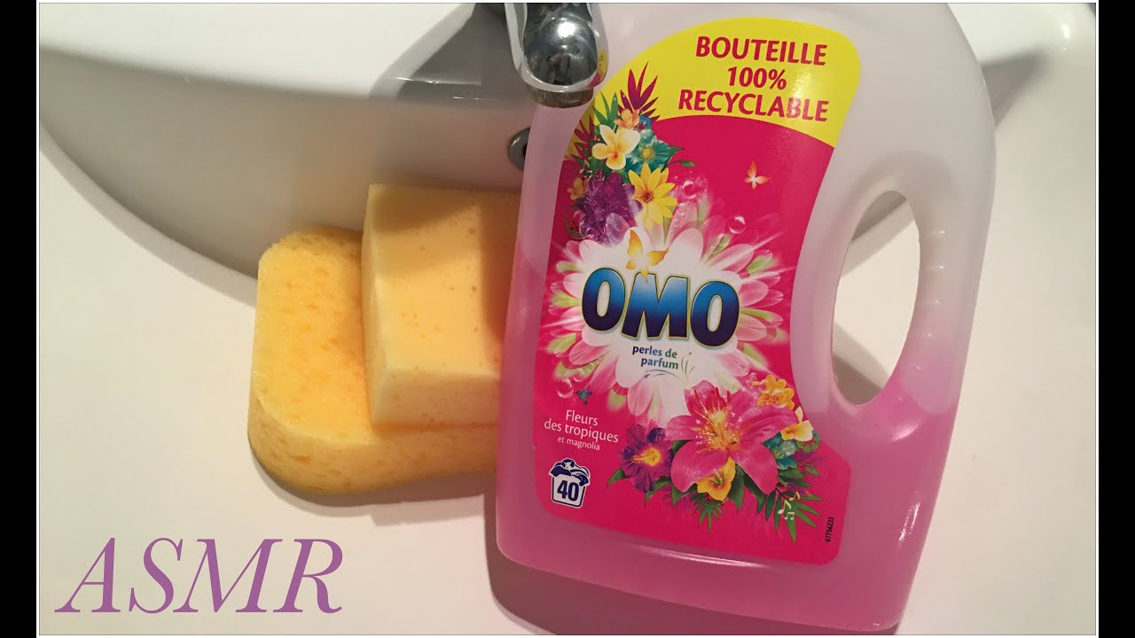 ASMR-Omo laundry flower smell - YouTube